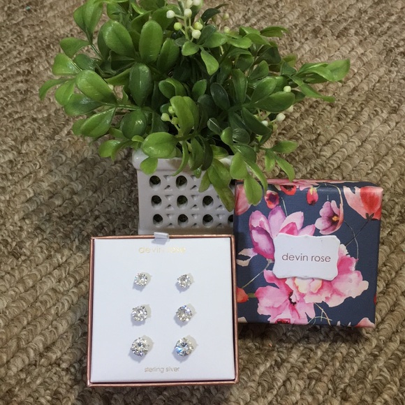 devin rose | Jewelry | Devin Rose Ladies Sterling Silver Earrings Set ...